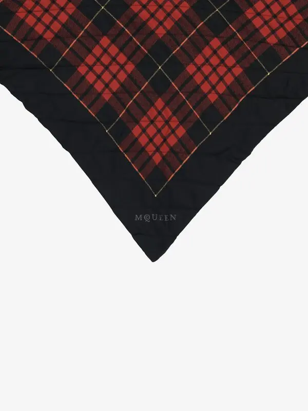 Alexander McQueen Quilted Tartan Scarf