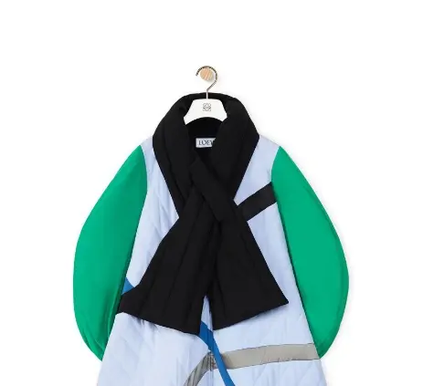 Loewe Collarless Sewn Leather Coat