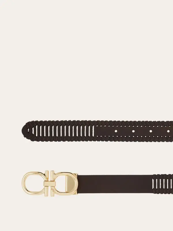 FERRAGAMO Adjustable Gancini Belt - Testa Di Mor