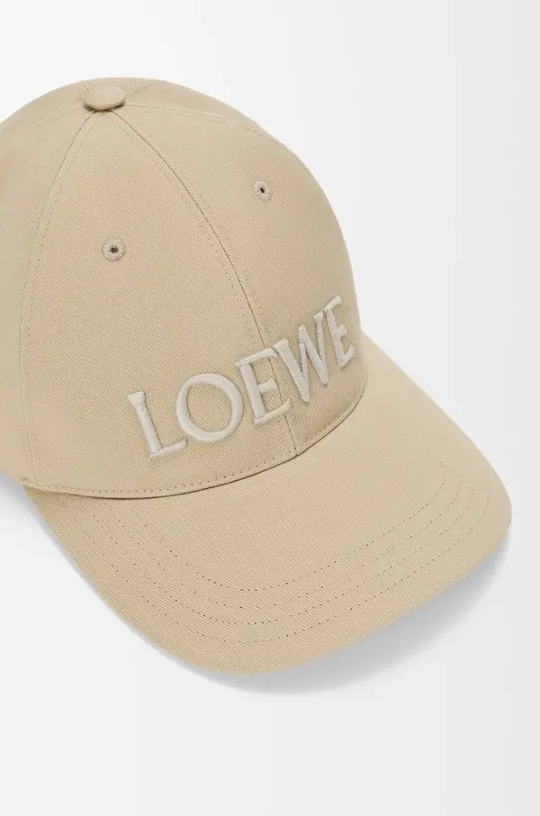 Loewe Logo Embroidered Baseball Cap - Light Brown