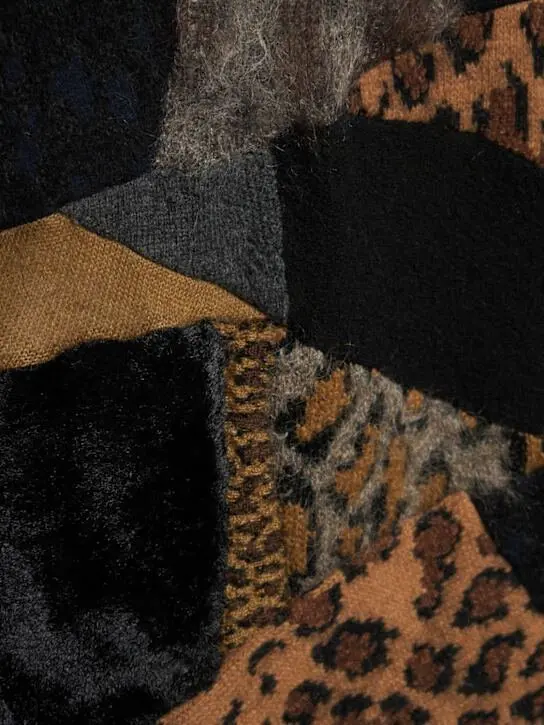 Junya Watanabe Wool Patchwork Oversized Knit Sweater