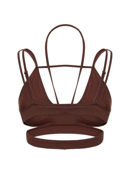 ANDREĀDAMO Ribbed Jersey Bra W/ Straps