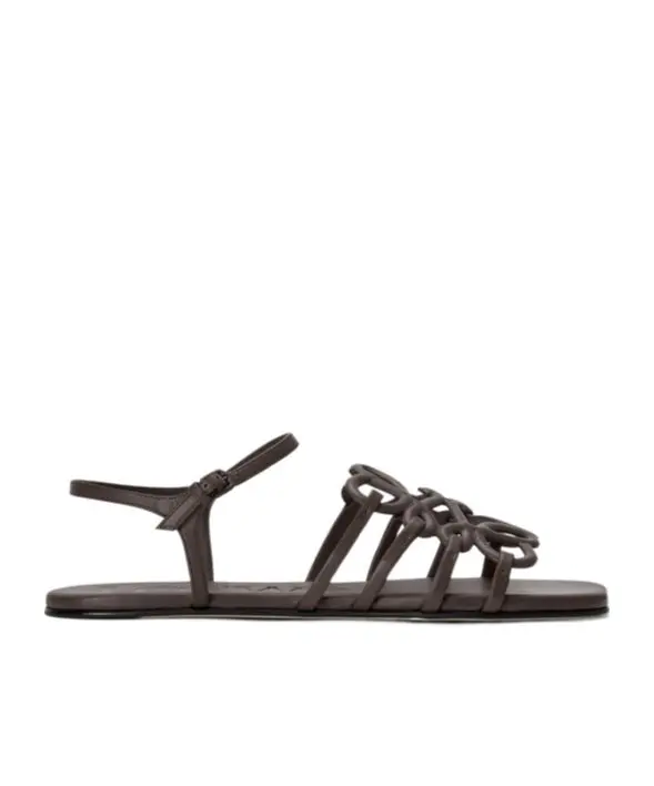 Loewe Petal Anagram Sandals - Black