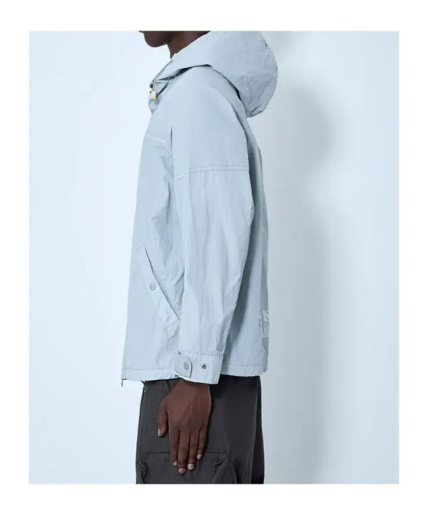Stone Island Marina Drawstring Hooded Jacket - Blue