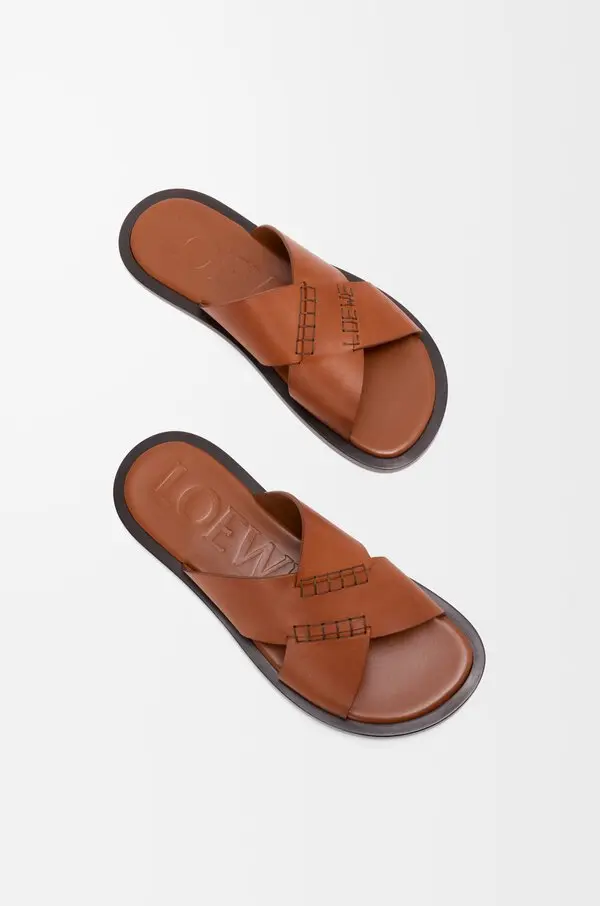 Loewe Criss-cross Flat Slides