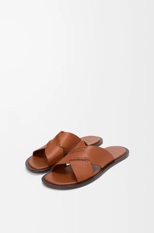 Loewe Criss-cross Flat Slides