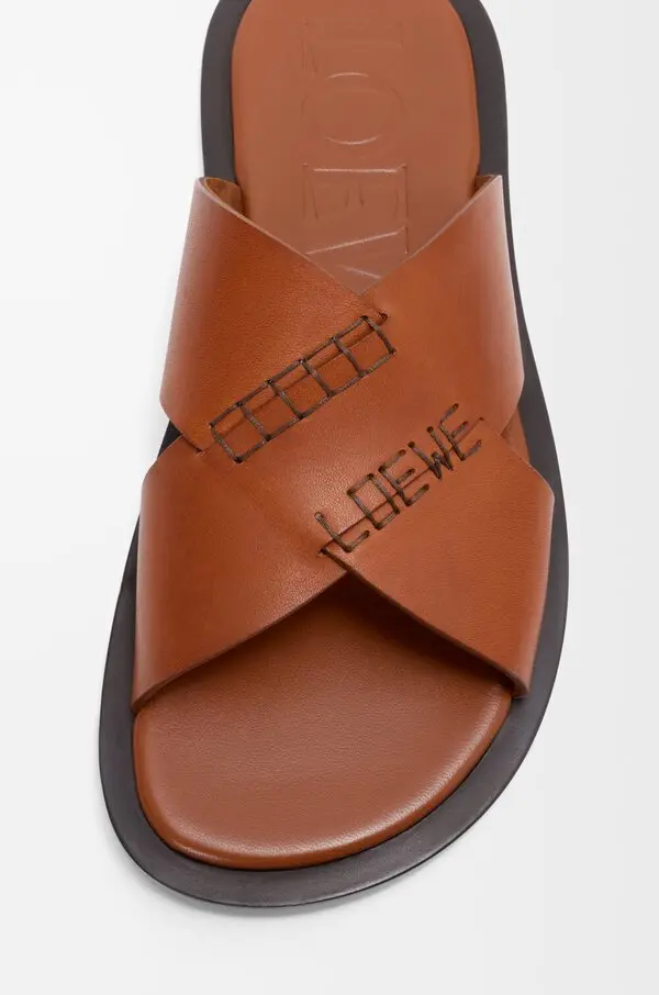 Loewe Criss-cross Flat Slides