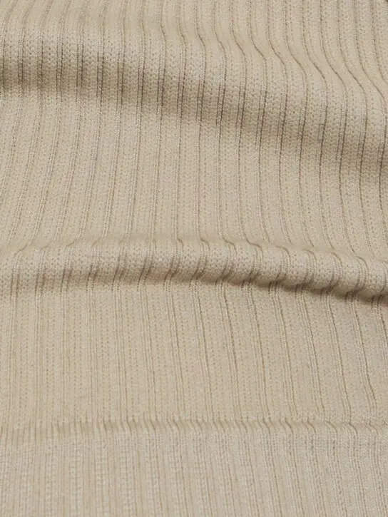 ANDREĀDAMO Ribbed Jersey Bra With Adjustable Straps
