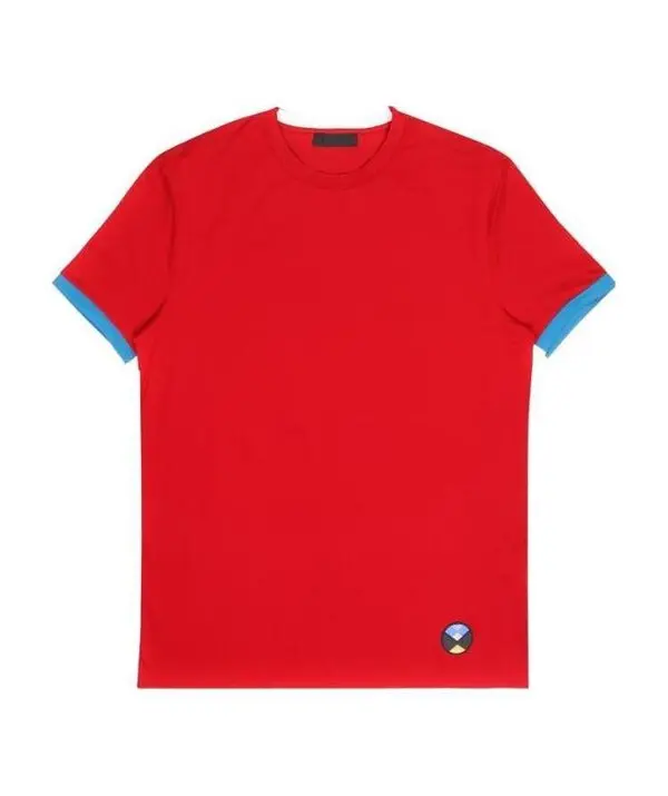 Prada Logo Round-necked T-shirt - Red