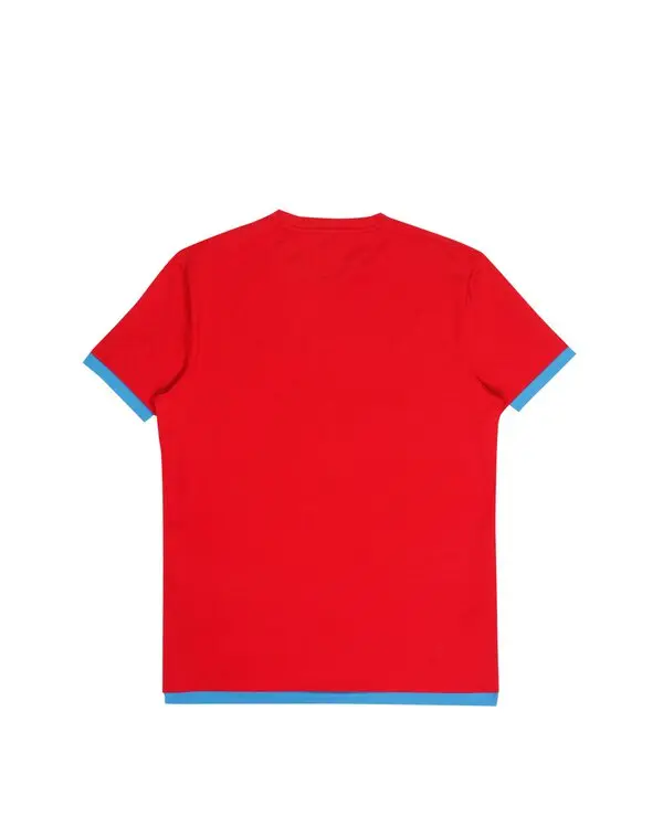 Prada Logo Round-necked T-shirt - Red