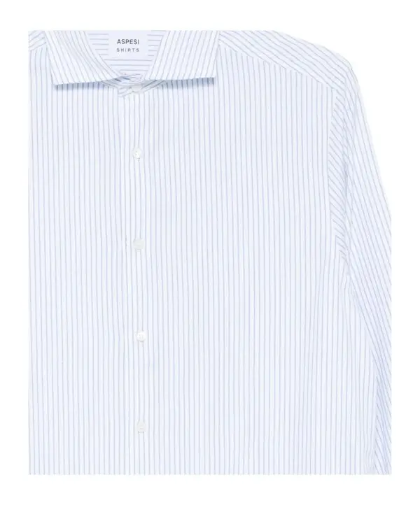 Aspesi Striped Cotton Shirt - White