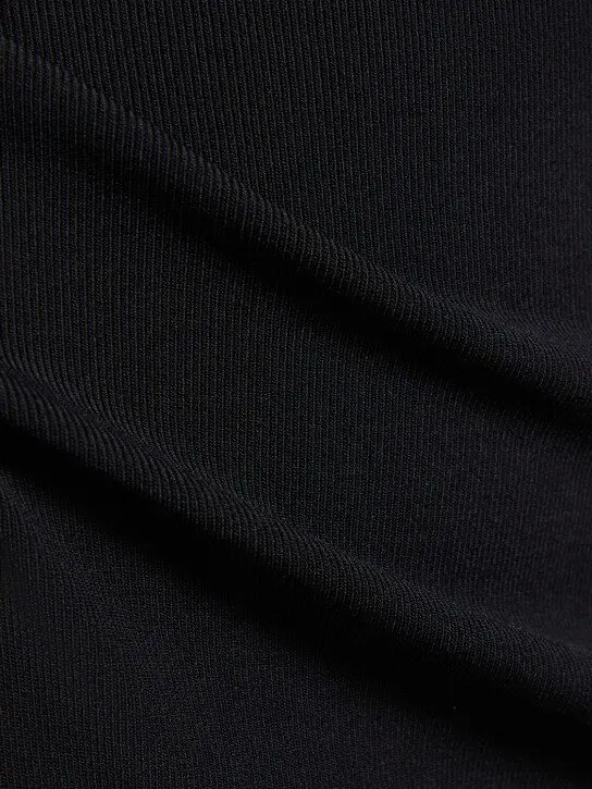 Christopher Esber High Waist Rib Jersey Skirt - Black