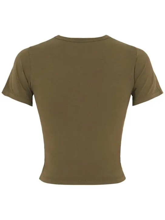 ENTIRE STUDIOS Micro Cropped T-shirt - Green