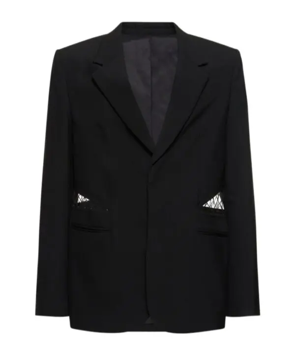 DION LEE Tailored Blazer With Embroidered Details