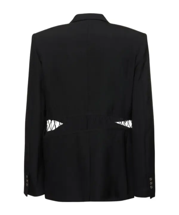 DION LEE Tailored Blazer With Embroidered Details
