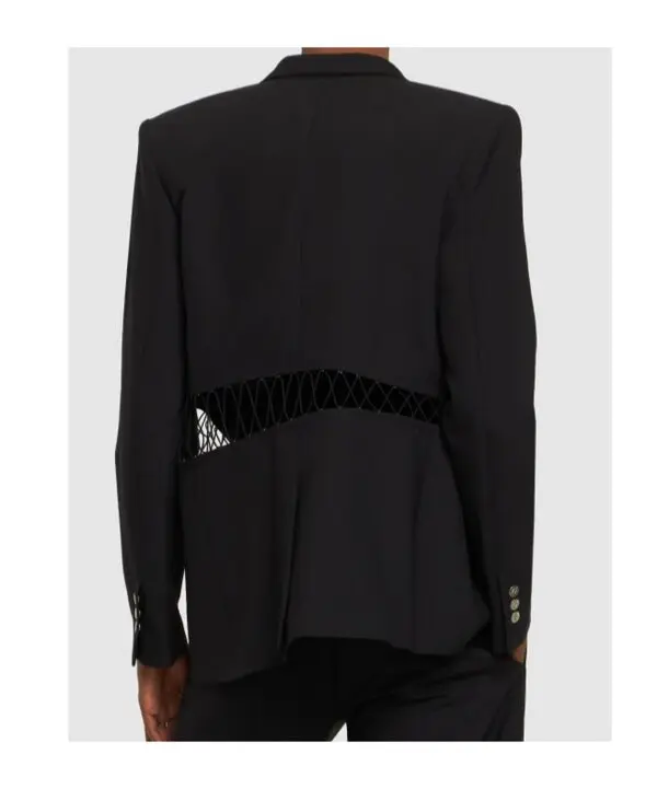 DION LEE Tailored Blazer With Embroidered Details