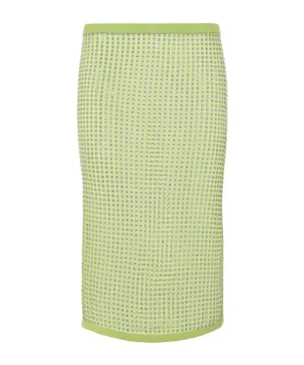 Christopher Esber Cirrus Crystal Embellished Midi Skirt - Nude