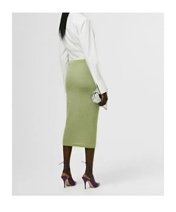 Christopher Esber Cirrus Crystal Embellished Midi Skirt - Nude