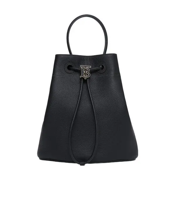 Burberry Small Tb Bucket Bag - Black