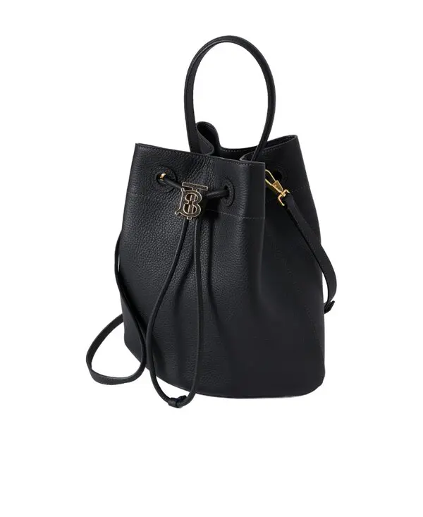 Burberry Small Tb Bucket Bag - Black
