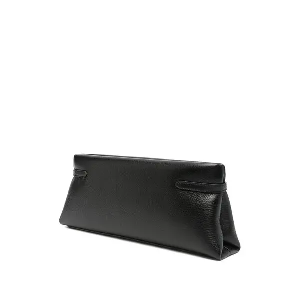 Brunello Cucinelli Leather Clutch Bag - Black