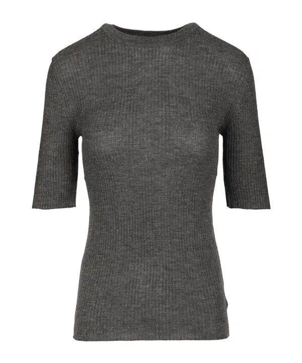 Arch4 Ribbed Short-sleeve Sweater