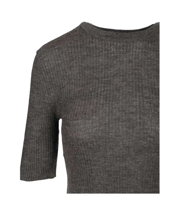 Arch4 Ribbed Short-sleeve Sweater
