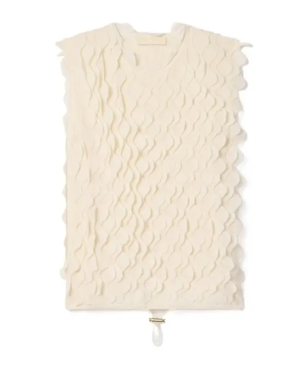 Ulla Johnson Round Neck Sleeveless Knitted Sweater - White