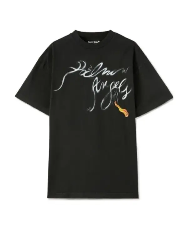 Palm Angels Logo Printed Crewneck T-shirt