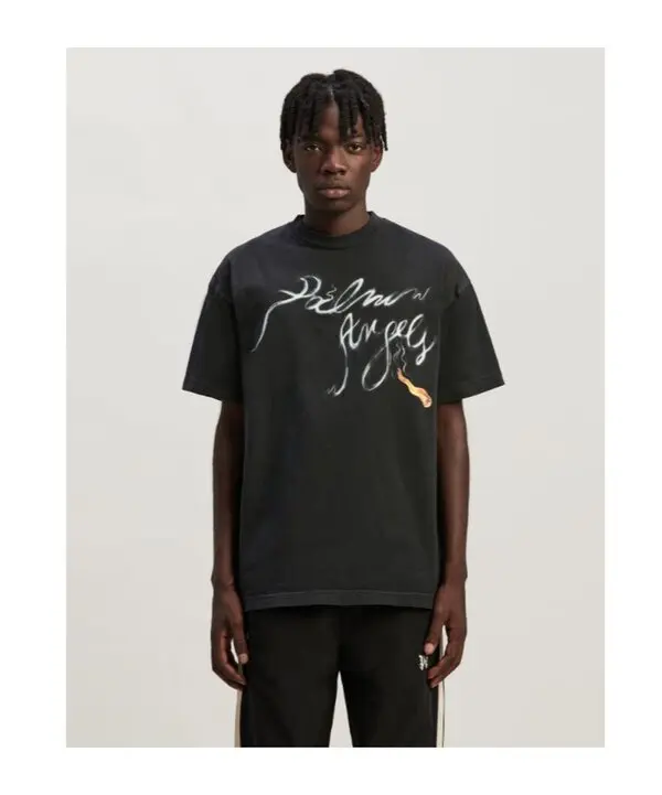 Palm Angels Logo Printed Crewneck T-shirt