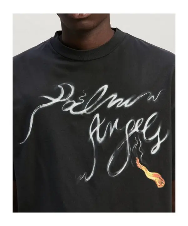 Palm Angels Logo Printed Crewneck T-shirt
