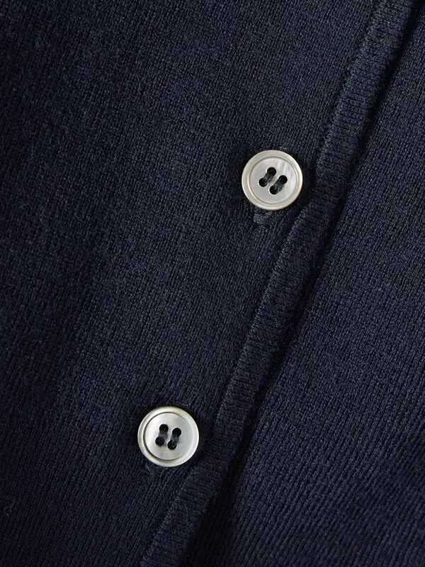Arch4 Round Neck Long Sleeve Cardigan