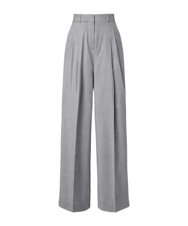 ENTIRE STUDIOS Wool-blend Wide-leg Pants - Gray