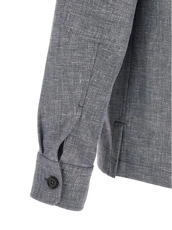 Zegna Crossover Button-front Overshirt