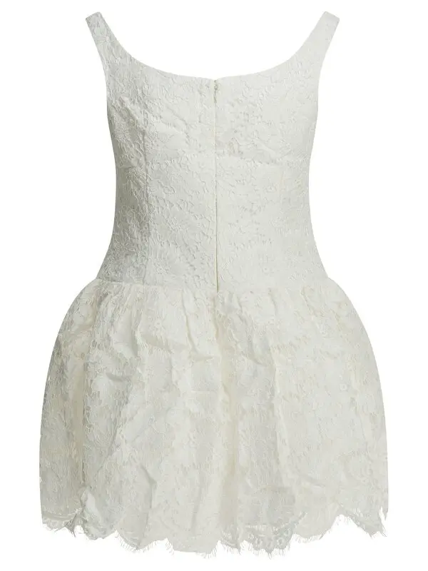 SELF-PORTRAIT Floral Lace Mini Dress