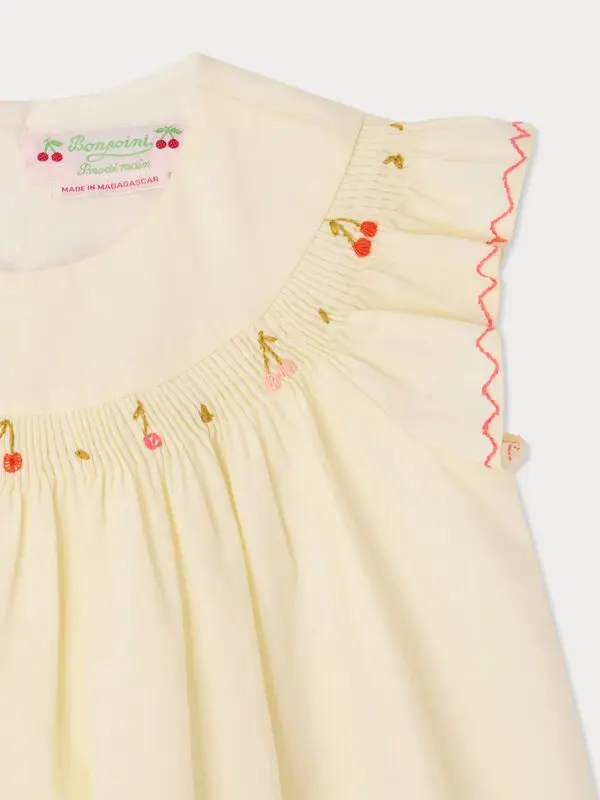 Bonpoint Amantine Smocked And Embroidered Dress