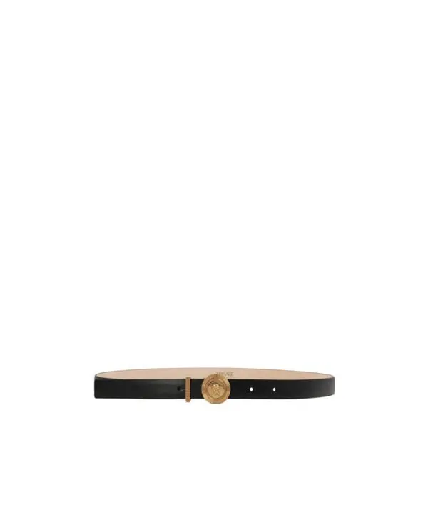 Versace Medusa Biggie Thin Belt - Black