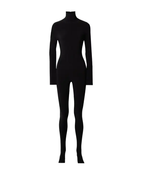 Norma Kamali Long Sleeve High Neck Catsuit