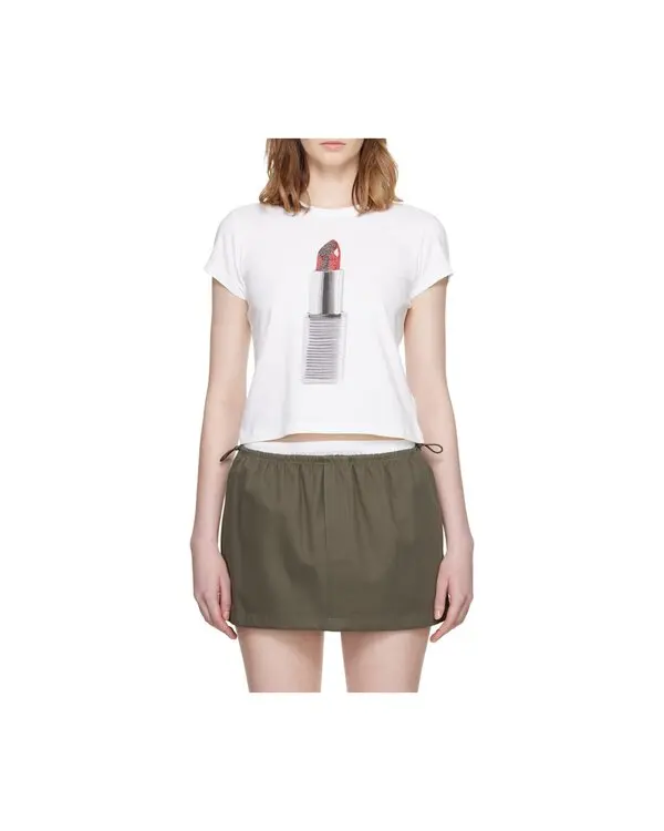 Alexander Wang Lipstick Print Crewneck T-shirt