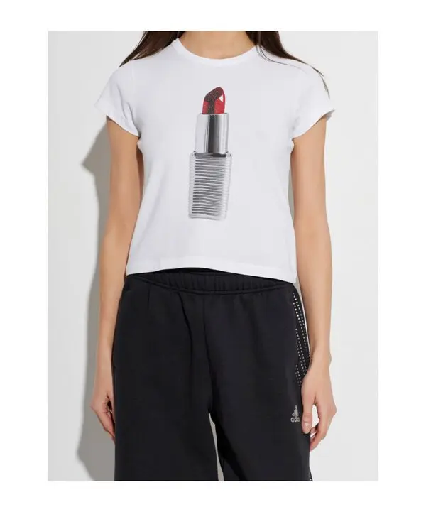 Alexander Wang Lipstick Print Crewneck T-shirt