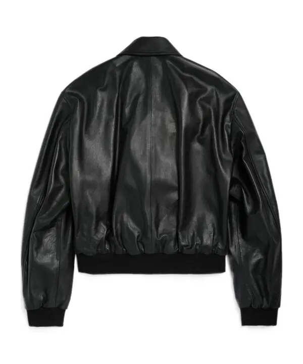 Balenciaga Leather Bomber Jacket