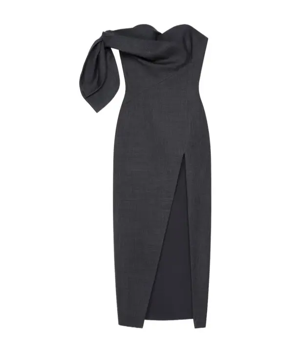Givenchy Bow Bustier Midi Dress