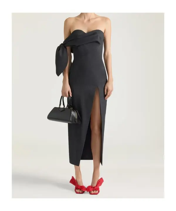 Givenchy Bow Bustier Midi Dress