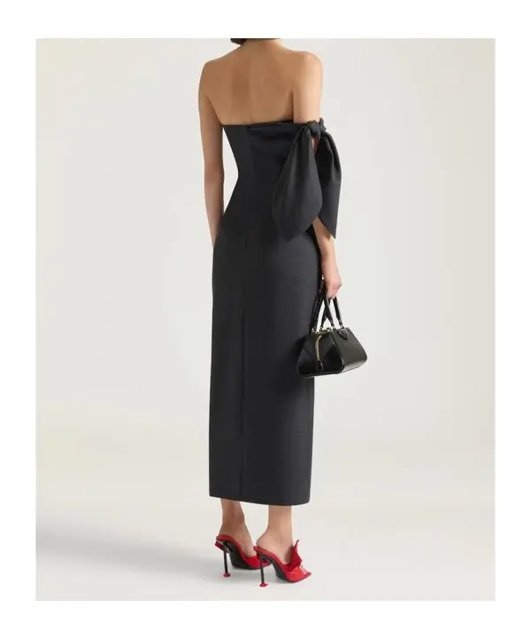 Givenchy Bow Bustier Midi Dress