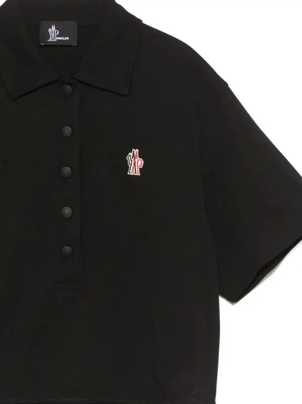 Moncler Short Sleeve Polo Shirt With Logo Detail