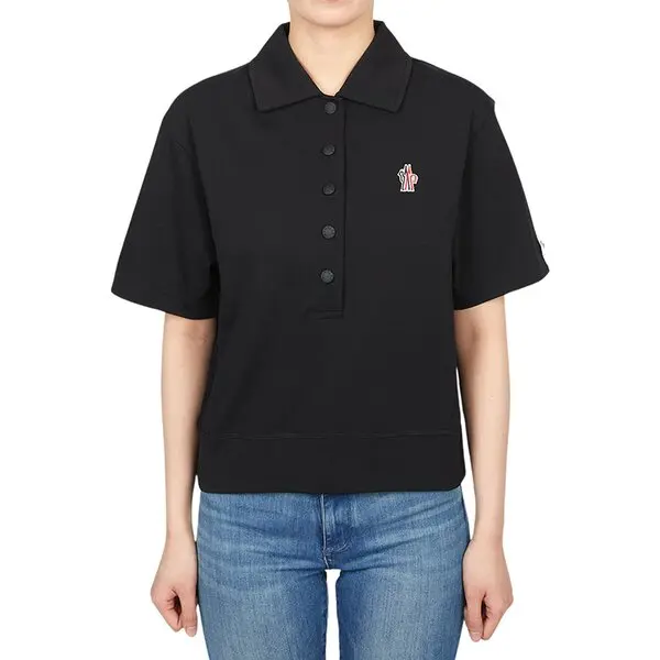 Moncler Short Sleeve Polo Shirt With Logo Detail