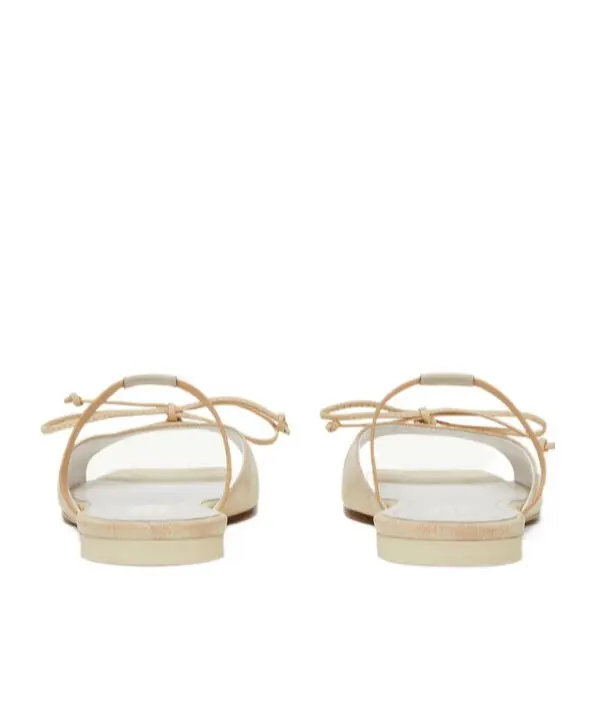 MAISON MARGIELA Bow Detail Square Toe Sandals - Nude