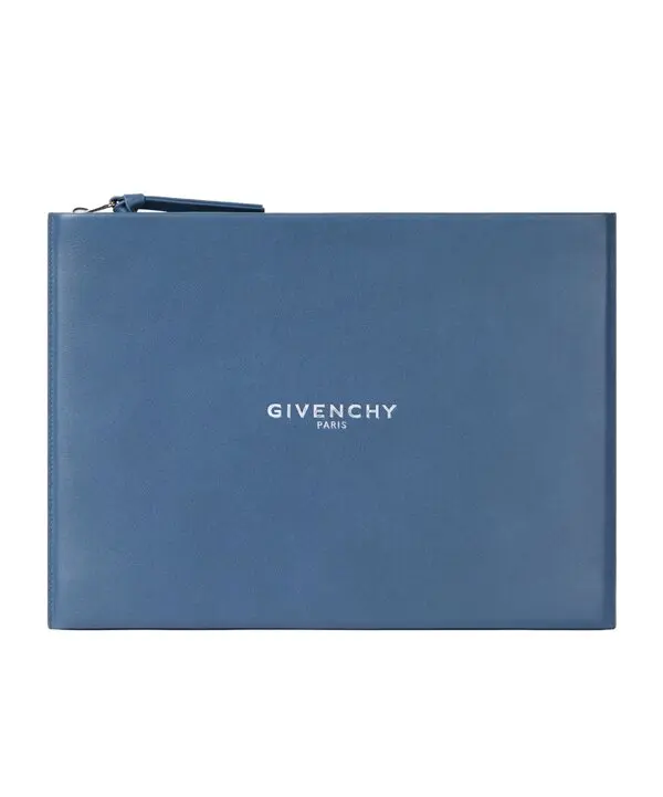 Givenchy Antigona Stamped Large Pouch - Military Blue