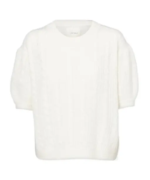LISA YANG Kenzie Cable-knit Cashmere And Silk Sweater - Cream