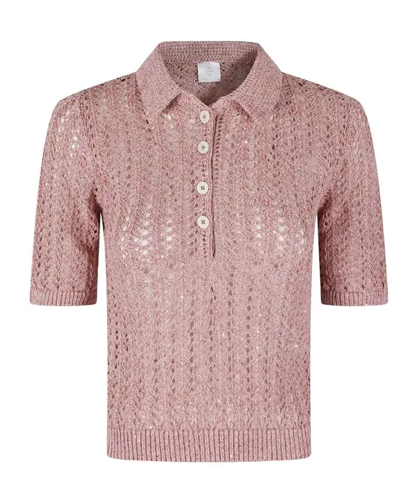 Eleventy Short-sleeved Knit Polo Shirt